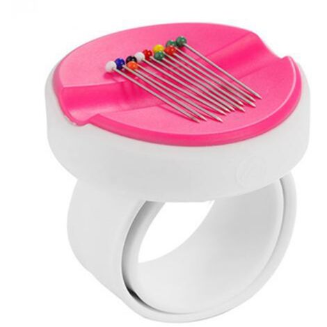 NEW Magnetic Wrist wear needle Box Plastic DIY round Sewing Needle case ...