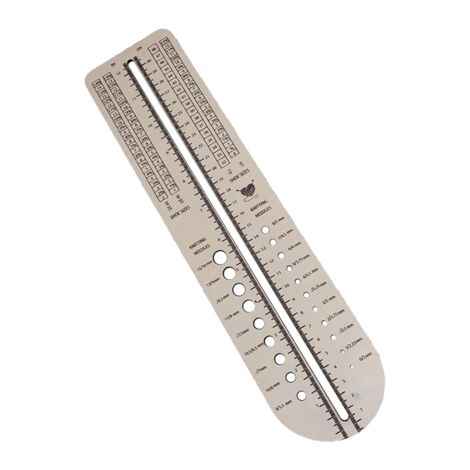 Wooden Multi-Functional Sock Ruler for Knitting for Sewing Light Weight ...