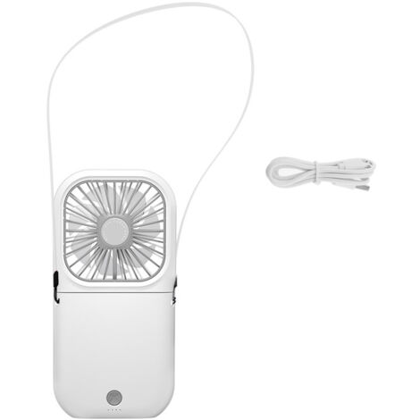 Multi-function Portable Fan Mini Necklace Fan USB Rechargeable Handheld ...