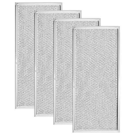 4PCS W10208631A Microwave Grease Filter Aluminum Mesh Filter for ...