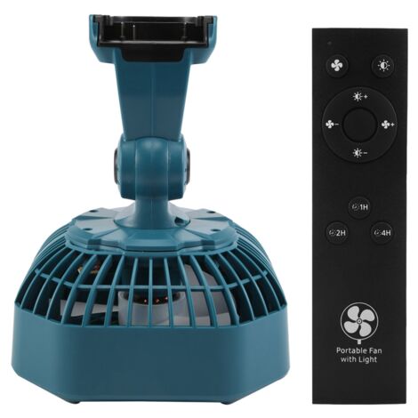 Horizontal Fan with Light for Makita for Bosch 14.4V/18V Lithium Battery（A）