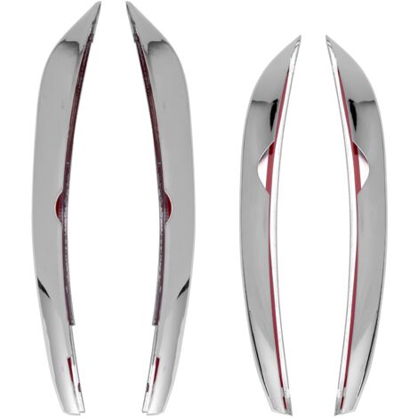 Front fog lamps cover grille slats Sticker decoration strips For ...