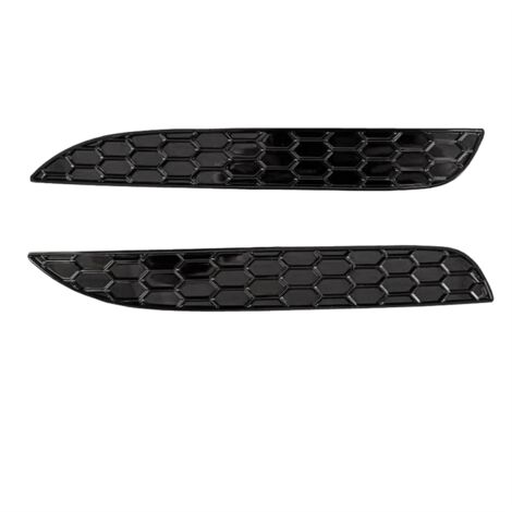 2Pcs Modified Glossy Honeycomb Tail Rear Fog Lamp Cover Trim Styling ...