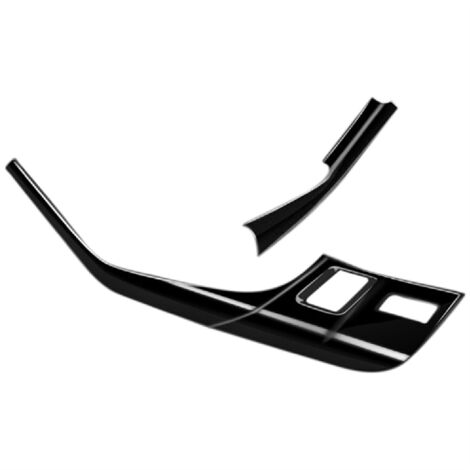 Car Bright Black Center Console Gear Shift Panel Cover Frame Sticker ...