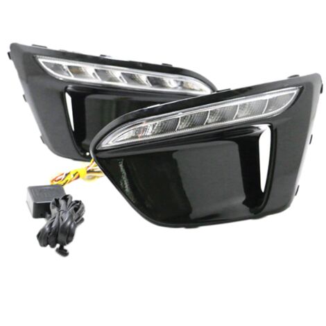 Car LED DRL Headlights Daytime Running Lights Fog Lights For KIA RIO X ...
