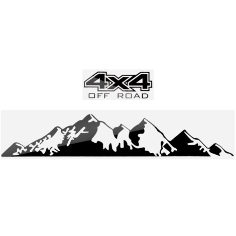 Car Sticker 4X4 Off Road Graphic Decal for Ford Ranger Raptor Pickup ...