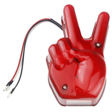 Motorcycle Finger victoryLED Tail Light for Harley Chopper Yamaha KTM ...
