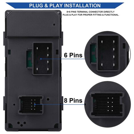 Power Window Control Switch Button & Door Lock Switch & Mirror Switch ...