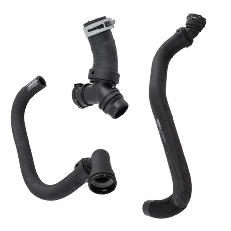 Upper & Lower Radiator Hoses with T-Connector for 2011-2020 Ford F150 5 ...