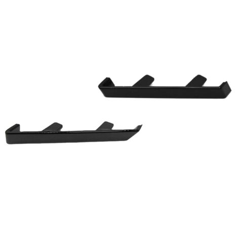 Front Bumper Left Right Plate Bracket Glossy Black Trim Holder for ...