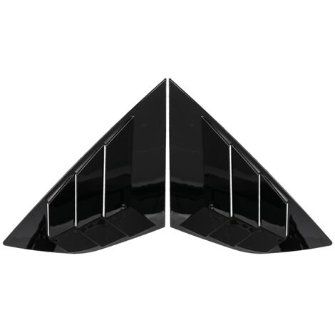 Gloss Black Rear Side Vent Quarter Window Louver Shutter Cover for Ford ...