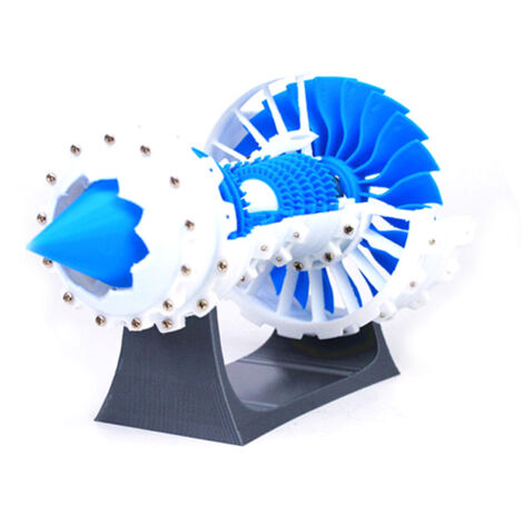 Aero Engine Turbo Fan Engine Model Air Engine Model Electric 3D Printer
