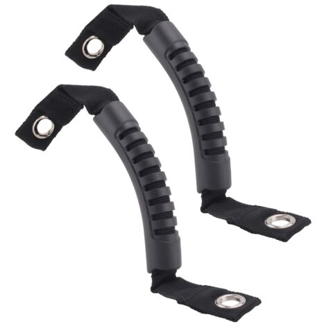 2pcs Grab Handles Black Rear Seat Safety Grab Padded roll Bars for Jeep ...