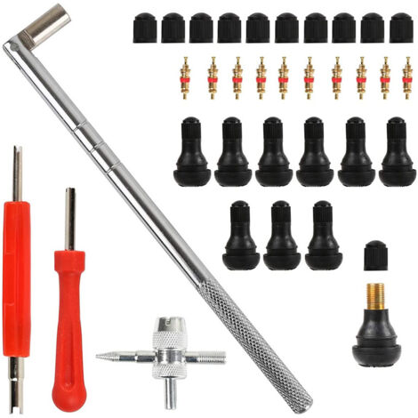 Tyre Valve Stem Puller Tools Set with TR412 Snap-in Valve Stems, Valve ...