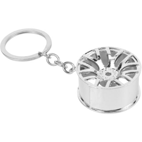 3 Color Metal Keychain Car Wheel Hub Auto Logos Key Chain Auto Repair ...