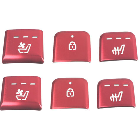 Car Aluminum Alloy Seat Heating Button Sticker Trim For Kia Carnival ...