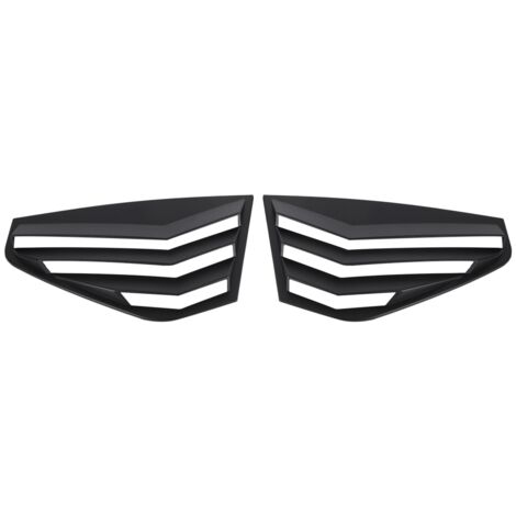 Matte Black Rear Side Vent Quarter Window Louver Shutter Cover Trim for ...