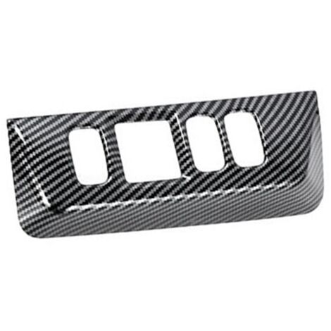 Car Interior Carbon Fiber Headlight Adjustment Switch Decoration Cover ...
