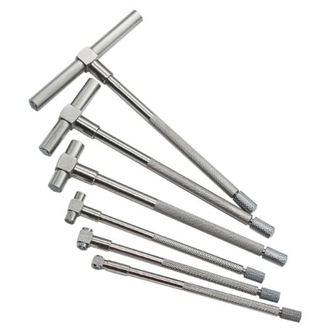 6-Piece Telescopic Gauge Inner Diameter Gauge Adjustable Gauge 8-150mm ...