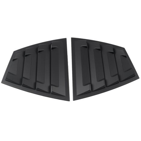 Matte Black Rear Side Vent Quarter Window Louver Shutter Cover Trim for ...