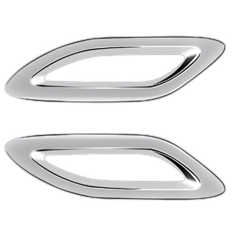 Car Silver Rear Tail Fog Light Lamp Frame Cover Trim for Toyota Alphard ...