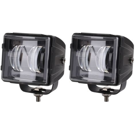 Universal LED Headlights 20W Square Car Retrofit Spotlights Headlights ...