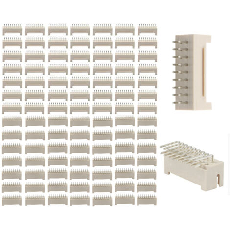 100pcs Miner Connector,50Pcs 2X9P Male Socket Straight Pin and 50Pcs 2X9P Male Socket Curved Pin ...