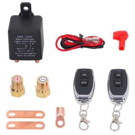 Car Remote Battery Disconnect Cut Off Isolator Switch Fob Relay ...