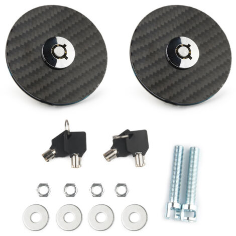 Car Universal Engine Hood Cover Lock Key Pin Kit Quick Latch Release ...