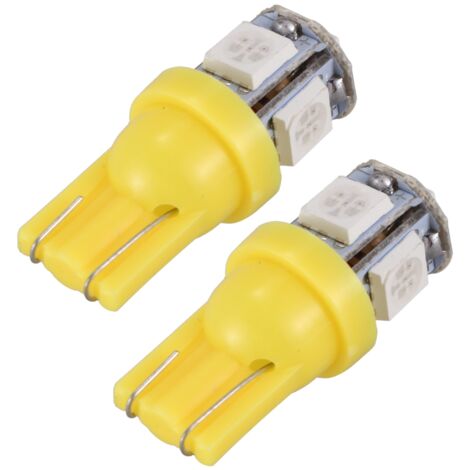 2x T10 501 W5W 5 SMD 5050 LED Car Sidelight Interior Number Plate Bulb ...