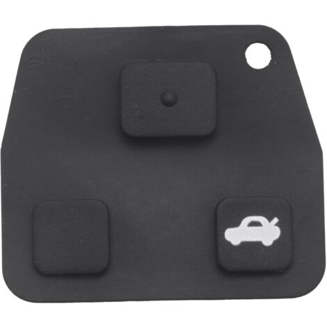 3 Buttons Remote Key Repair Kit Case Fob Button Pad Rubber with Battery ...