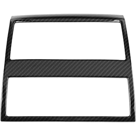 Car Carbon Fiber Rear Air Conditioning Vent Cover Button Frame Trim For ...