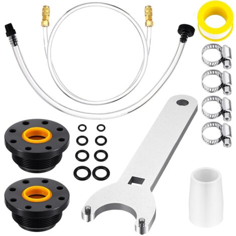 19 Pcs Hydraulic Steering Oil Filler Bleed Tube Bridge Hose Kit and ...