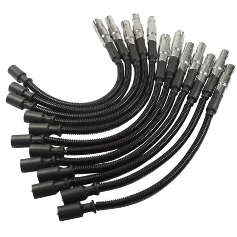 12PC Spark Plug Wires Ignition Wire for Benz C E Class E320 W210 W203 ...