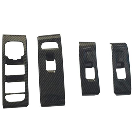 Car Abs Carbon Fibre Door Window Glass Lift Control Switch Panel Cover ...