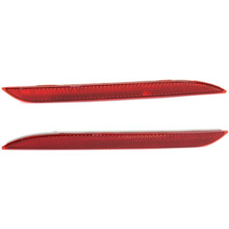 Car Red Lens Rear Brake Rear Bumper Light Corner Reflector Rear ...