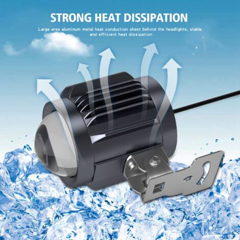 LED Motorcycle Headlight 20W 2000Lm 8-85V Motorcycles Headlight Working ...