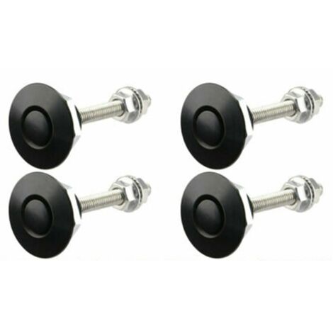 4PC Push Button Quick Release Hood Bonnet Pins Lock Clip Car Bumper ...