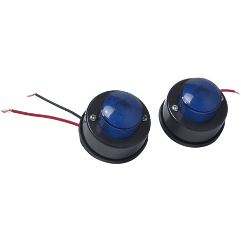 2Pcs Container Trucks Waterproof Side Lights Blue LED Corner Light ...