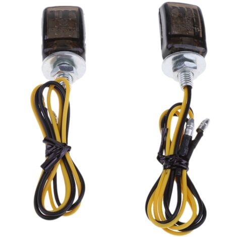 2pcs Universal LED Black Micro Mini Tiny Small Indicators Turn Signals ...