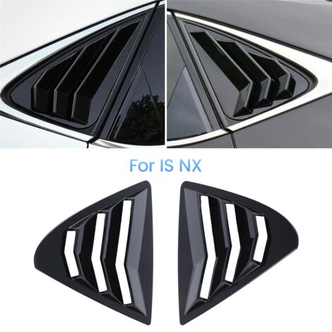 1Pair Car Rear Window Louver Scoops Shutter Trim Cover for Toyota Lexus ...