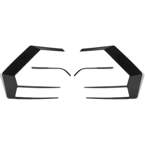 Gloss Black Car Tail Lights Cover Canards Flare Set For-VW Golf MK7.5 ...