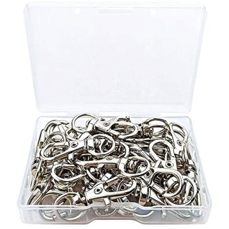30 Pcs Metal Swivel Lanyard Snap Hook, Key Chain Swivel Hook Lobster ...