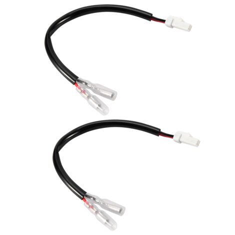 2Pcs Motorcycle Turn Signal Wiring Harness Connector Plug Adapter for
