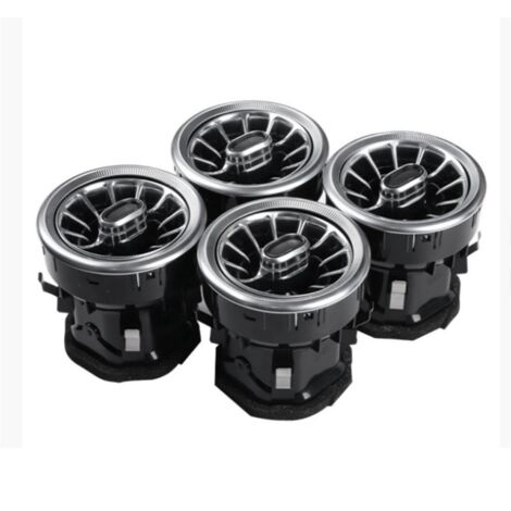 4Pcs Car Front Dashboard Air Conditioning Vent Assembly A/C Grille ...