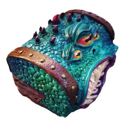 Mimic Chest DND Dice Box Fit Polyhedral Roleplaying Tabletop Gaming ...