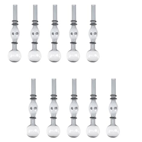 10PCS Glass Oil Lamp Burners High Borosilicate Burner Pipe Heat ...