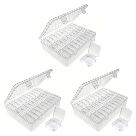 Bead Organizer,90Pcs Small Storage Containers,3 Large Craft Cases ...