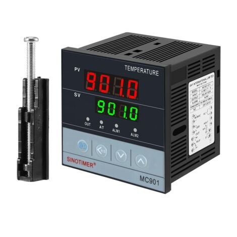 MC901 Digital Waterproof PID Temperature Controller K Type PT100 Sensor Input Relay SSR Output