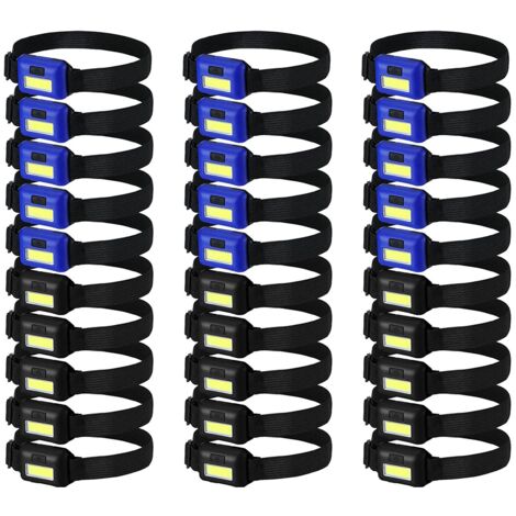30 Pcs Led Headlight Flashlight for Adults Kids Outdoor Headlights with ...